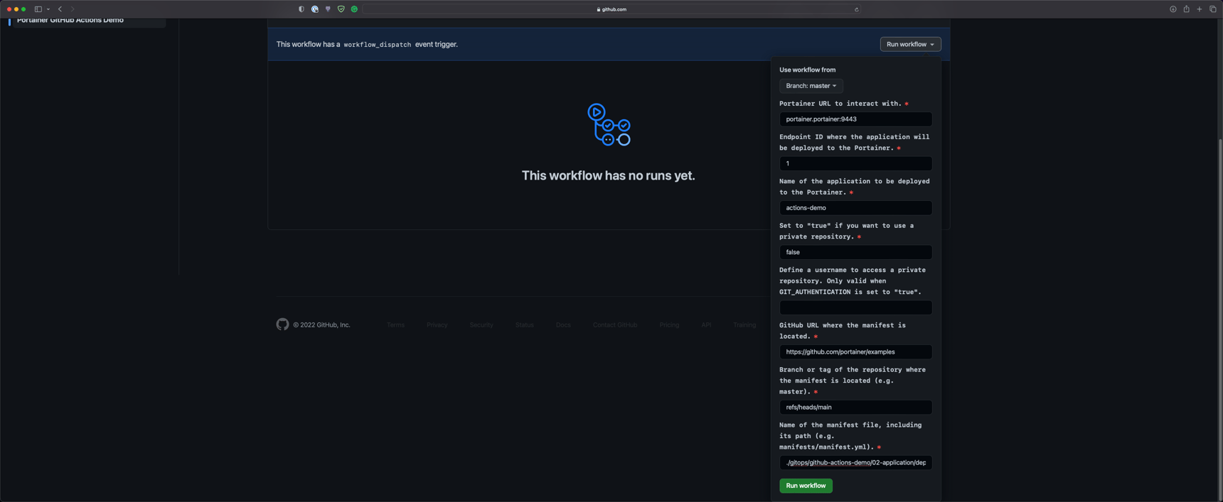GitOps with Portainer using GitHub Actions GitOps with Portainer using GitHub Actions